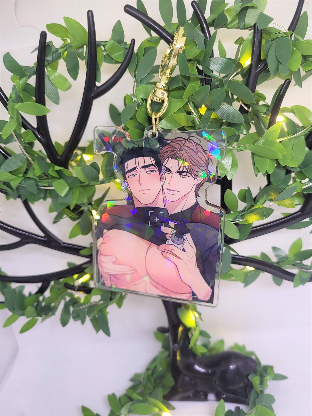 Dowon & Beom BL Holographic Acrylic Keychain Yaoi Boys - Etsy UK