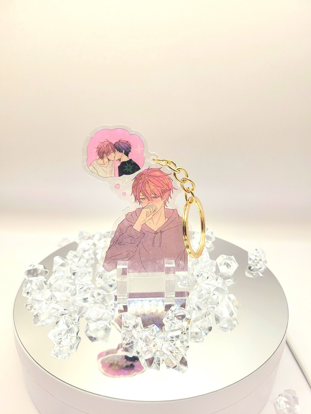 Given BL | Mafuyu Satou | Starry Holographic Acrylic Keychain | Double ...
