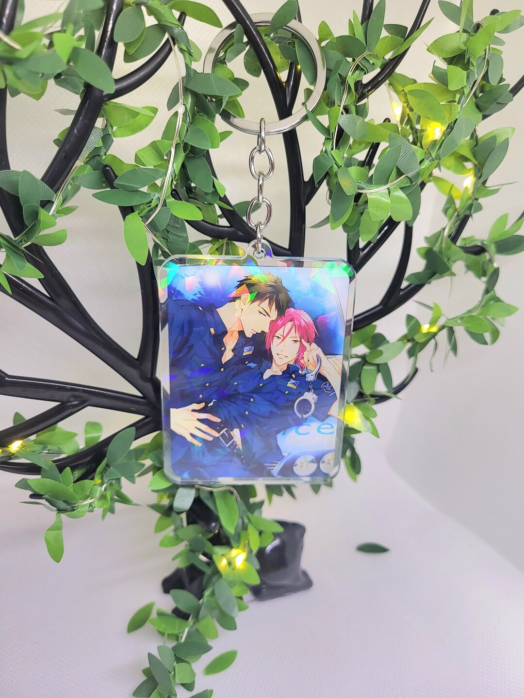 Free! Sousuke Yamazaki X Rin Matsuoka | Holographic Acrylic Keychain ...
