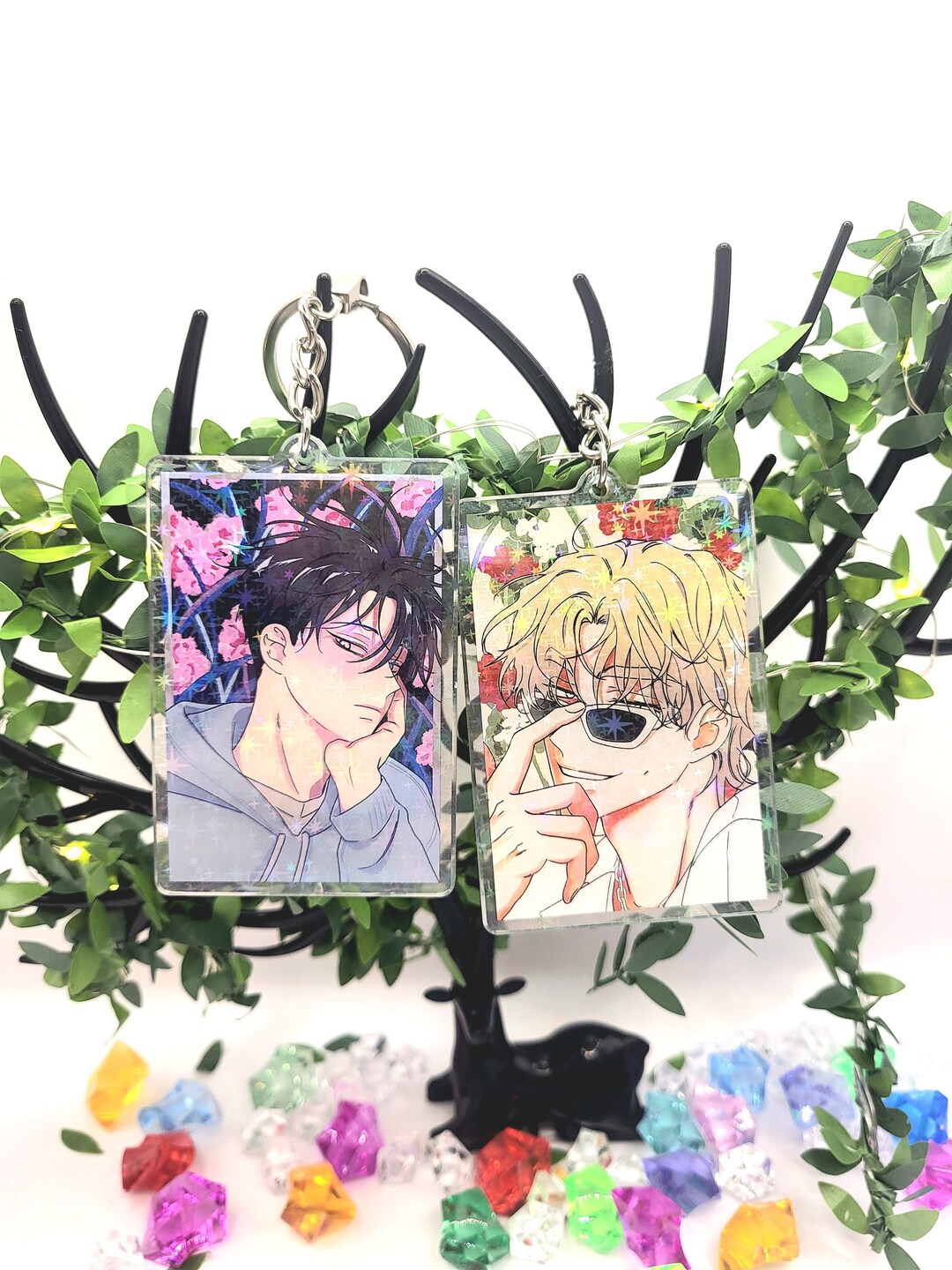 Kim Euihyun & Yeo Taeju BL | Acrylic Keychain | Rainbow Holographic ...