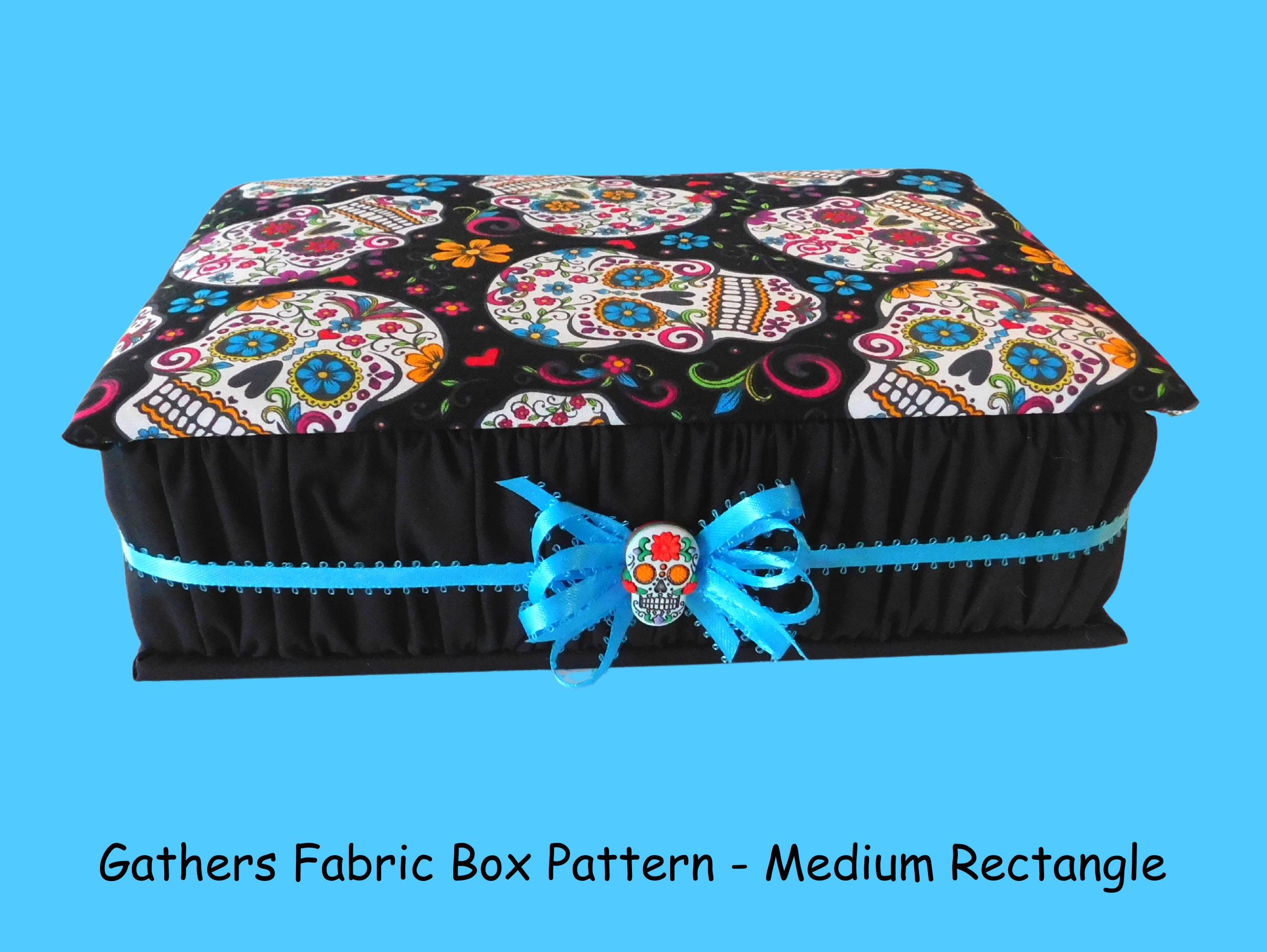 Fabric Box Pattern, Easy DIY Project, Digital Craft, Holiday Gift ...