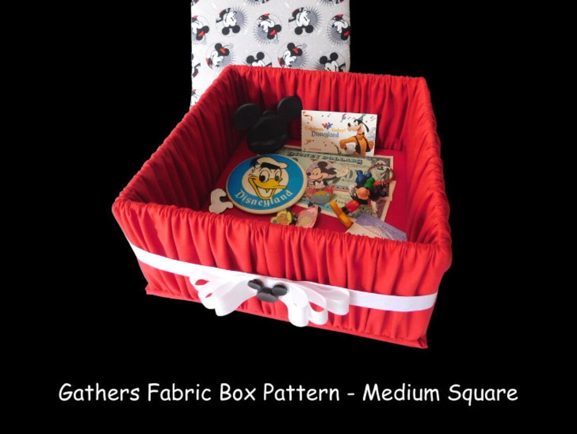 Fabric Box Pattern Easy DIY Craft Customize Matching Home - Etsy