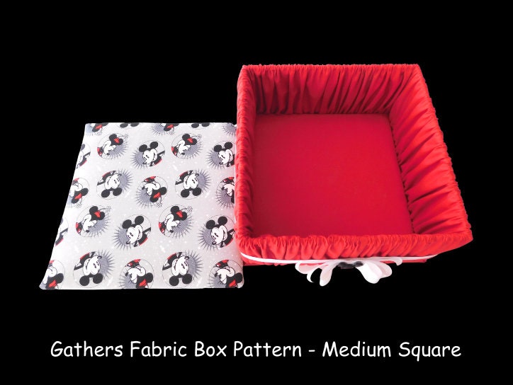 Fabric Box Pattern, Easy DIY Craft, Customize Matching Home Décor ...