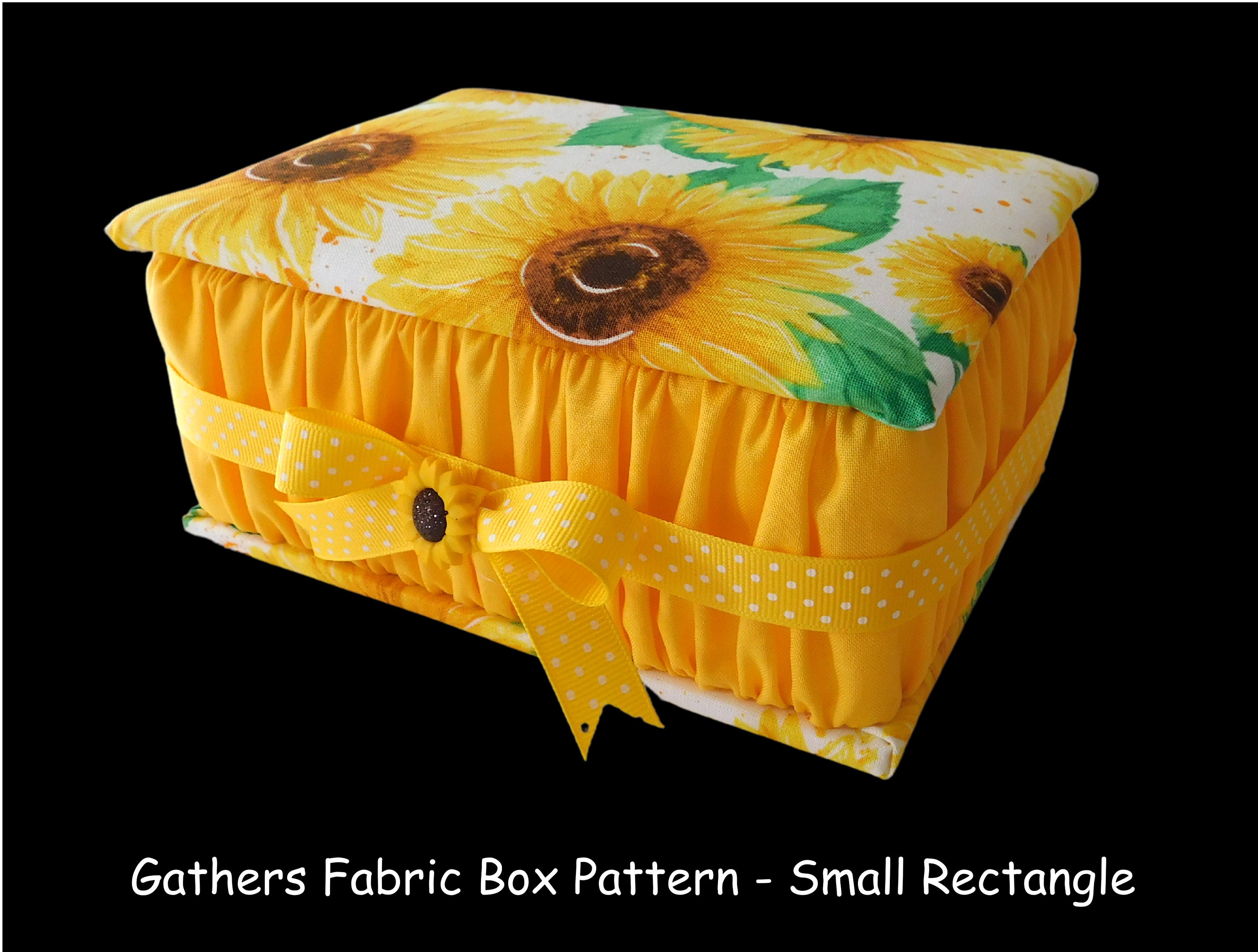 Fabric Box Pattern, Easy DIY, Digital Craft, Personalize Home Décor ...