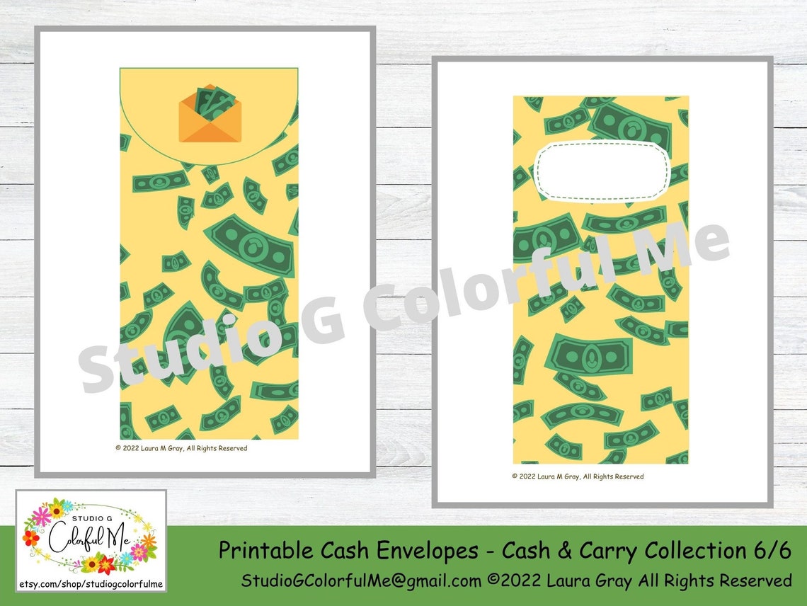 Printable Cash Envelopes, Money Envelopes - Etsy