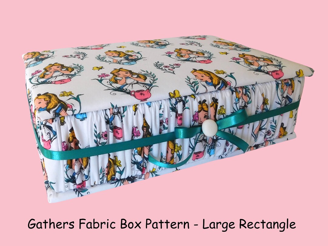 Fabric Box Digital Pattern, Easy DIY Craft, Personalize Gift, Wedding ...