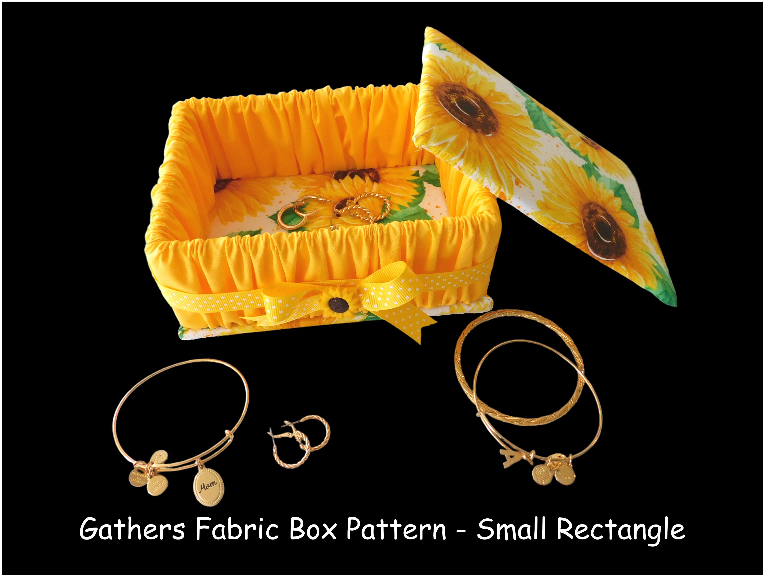 Fabric Box Pattern, Easy DIY, Digital Craft, Personalize Home Décor ...