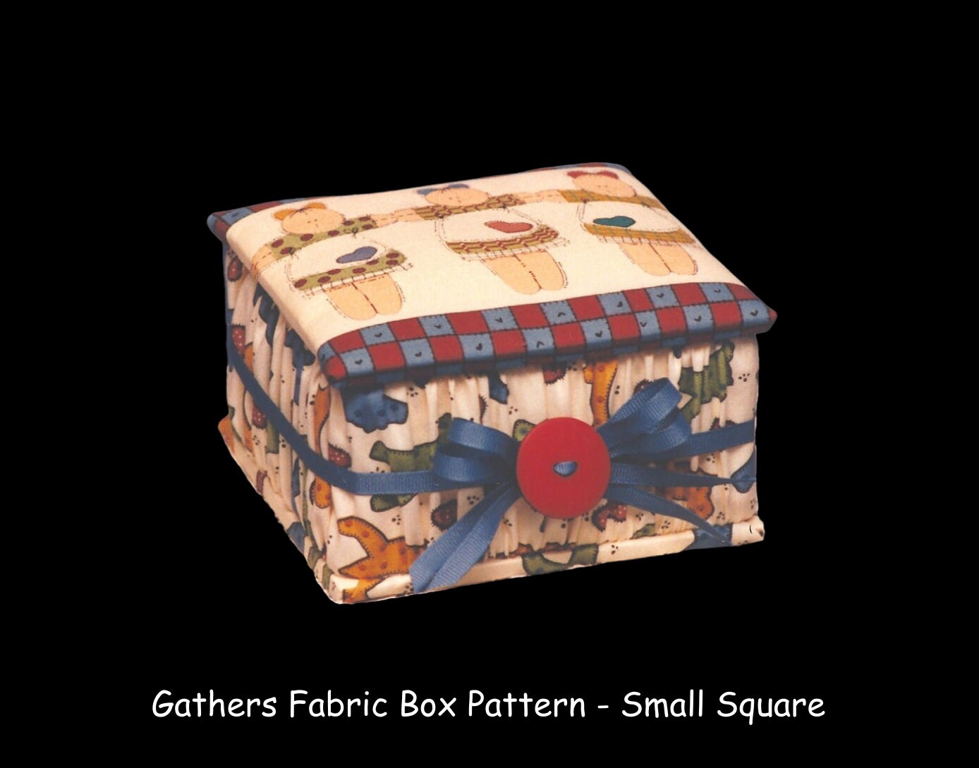 Fabric Box Digital Pattern, Easy DIY Craft (S 5"x 5" Rectangle) PDF - Etsy
