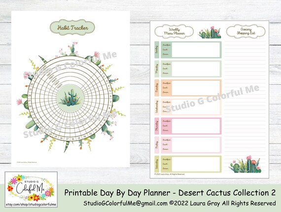 Printable Planners Trackers Calendars Keep You Organized by - Etsy