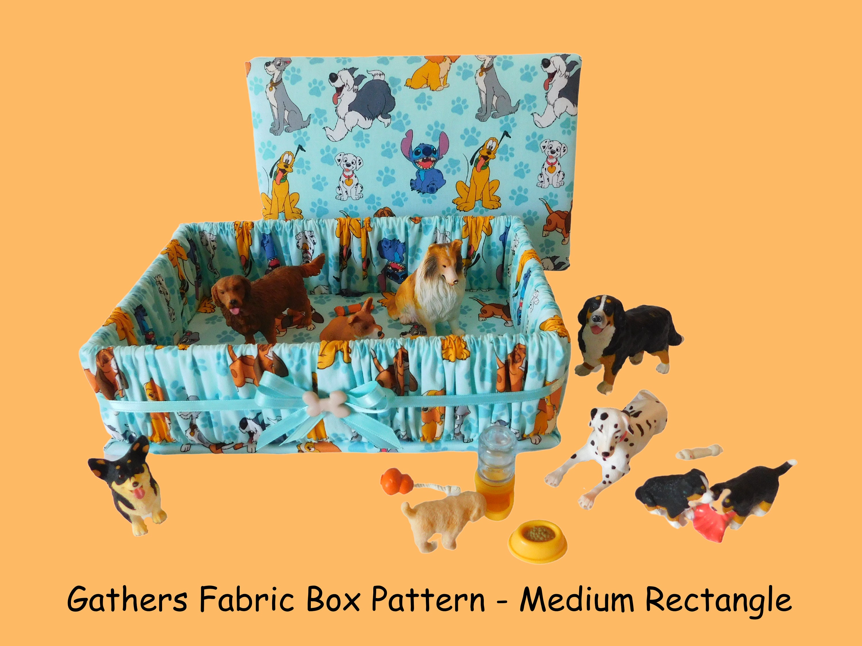 Fabric Box Pattern, Easy DIY Project, Digital Craft, Holiday Gift ...