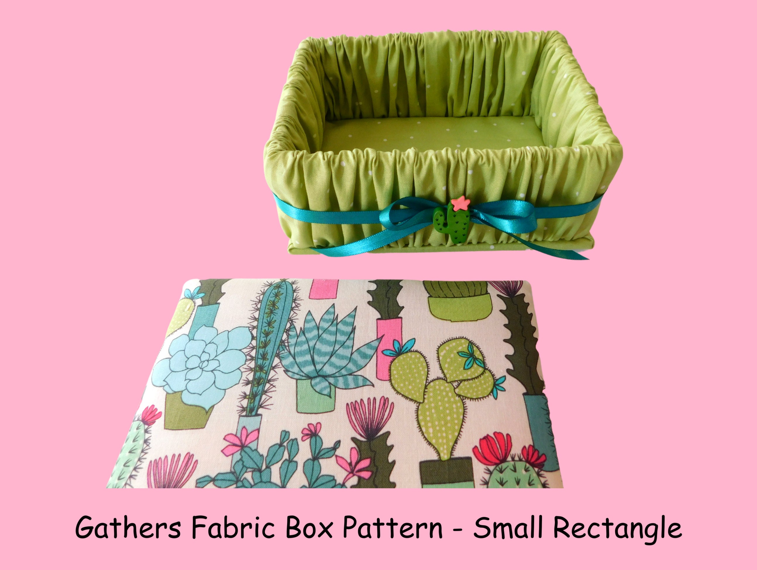 Fabric Box Pattern, Easy DIY, Digital Craft, Personalize Home Décor ...