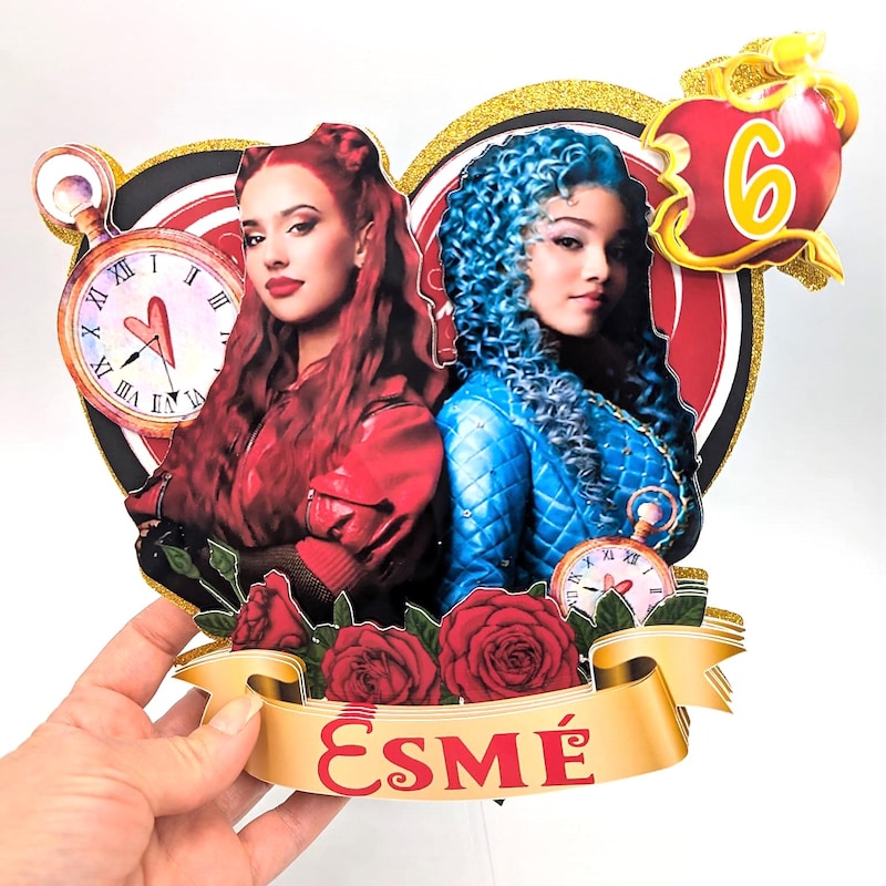 Descendants Cake Topper - Etsy