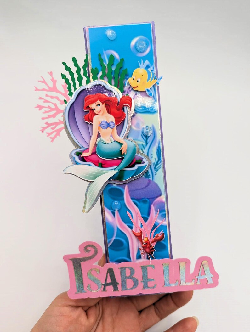 Little Mermaid 3D Letter Little Mermaid Birthday Party Decoration ...