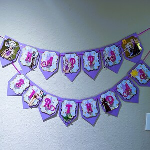 Tangled Banner/tangled Party Decorations/tangled Birthday Banner ...