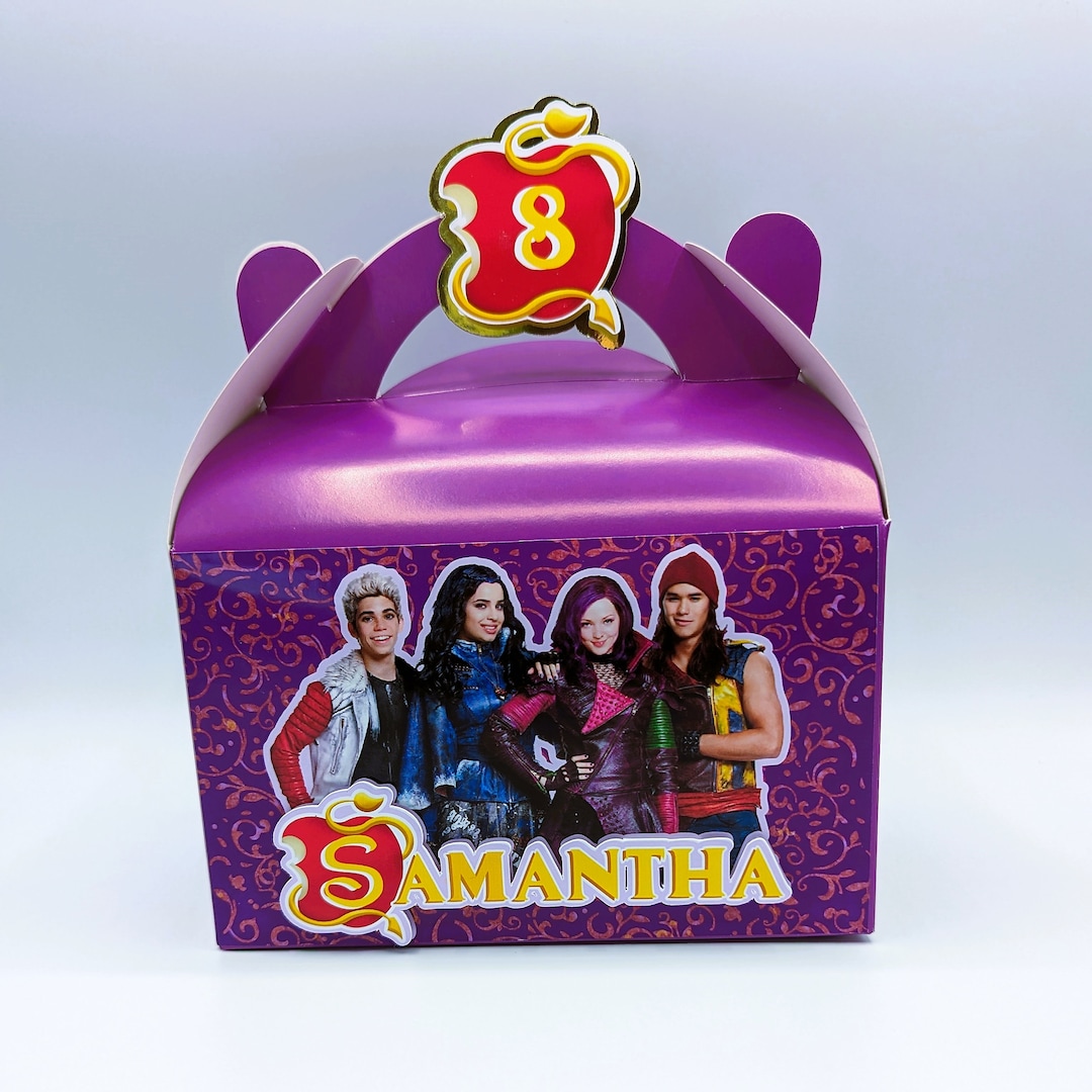 Descendants Box/personalized Descendants Gable Favor Box/descendants ...