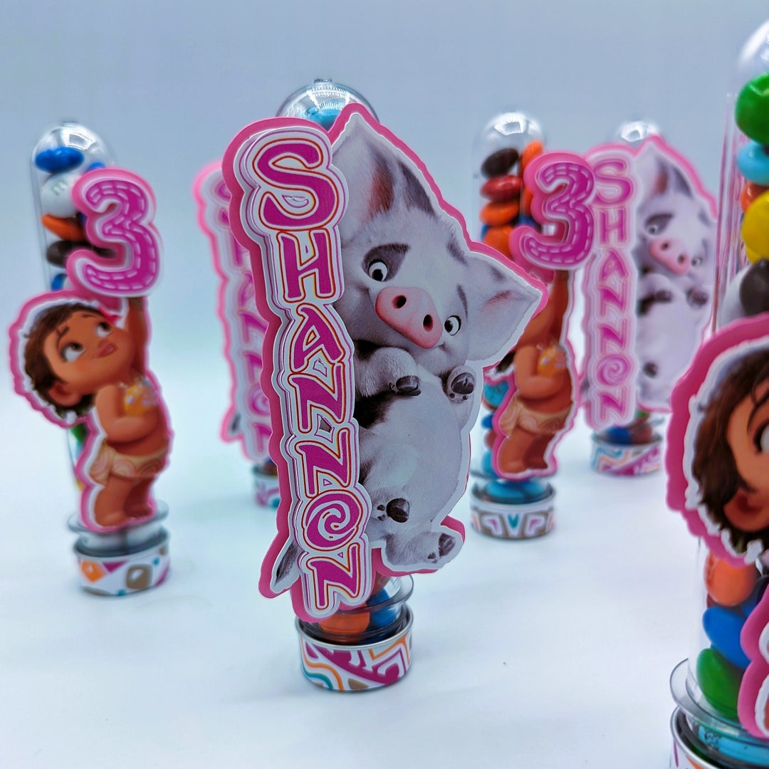 Moana Candy Tube/baby Moana Birthday Party Supplies/candy Tube/moana ...