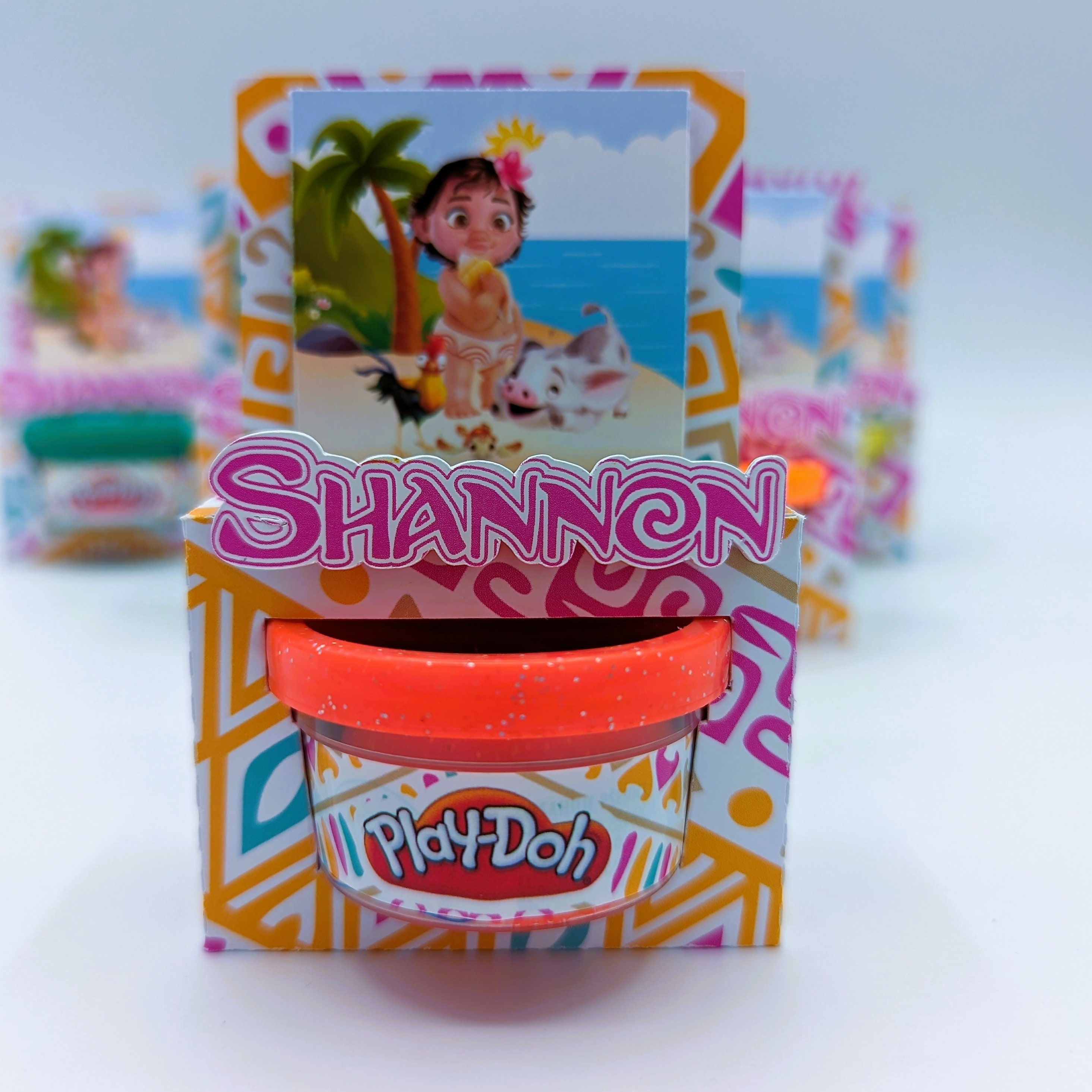 Moana Play-doh Box/play-doh Party Favor/moana Party Favors/moana Play ...