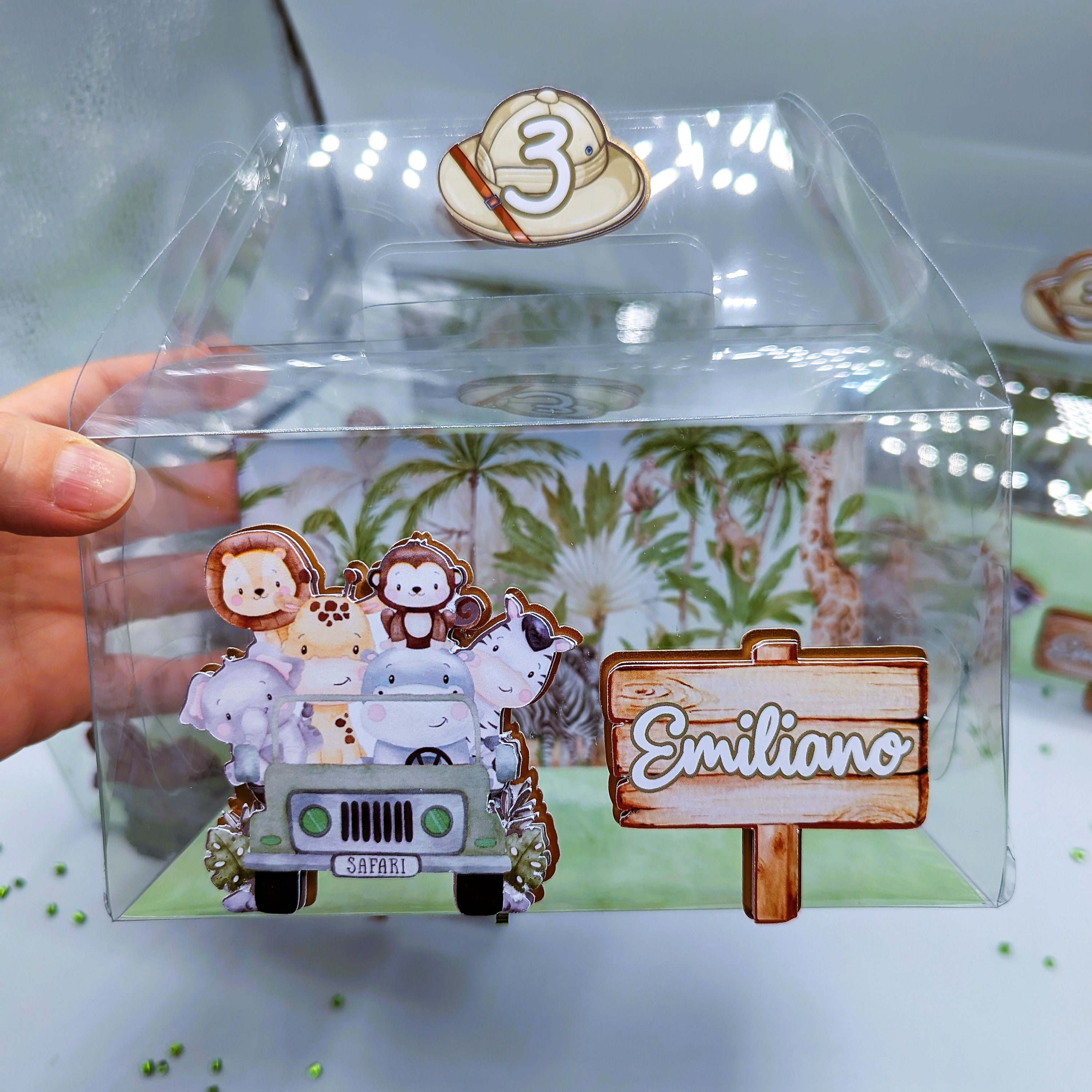 Baby Safari Favor Box/baby Safari/personalized Safari Gable - Etsy