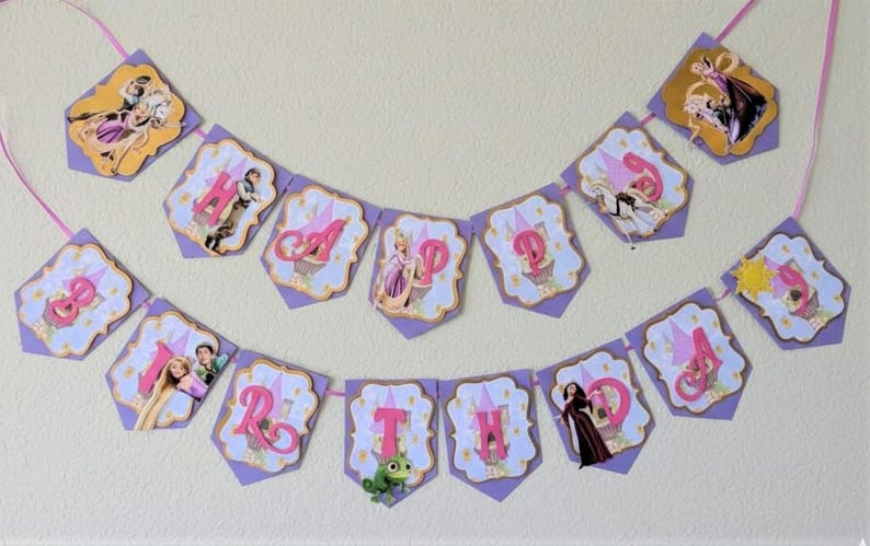 Tangled Banner/tangled Party Decorations/tangled Birthday Banner ...