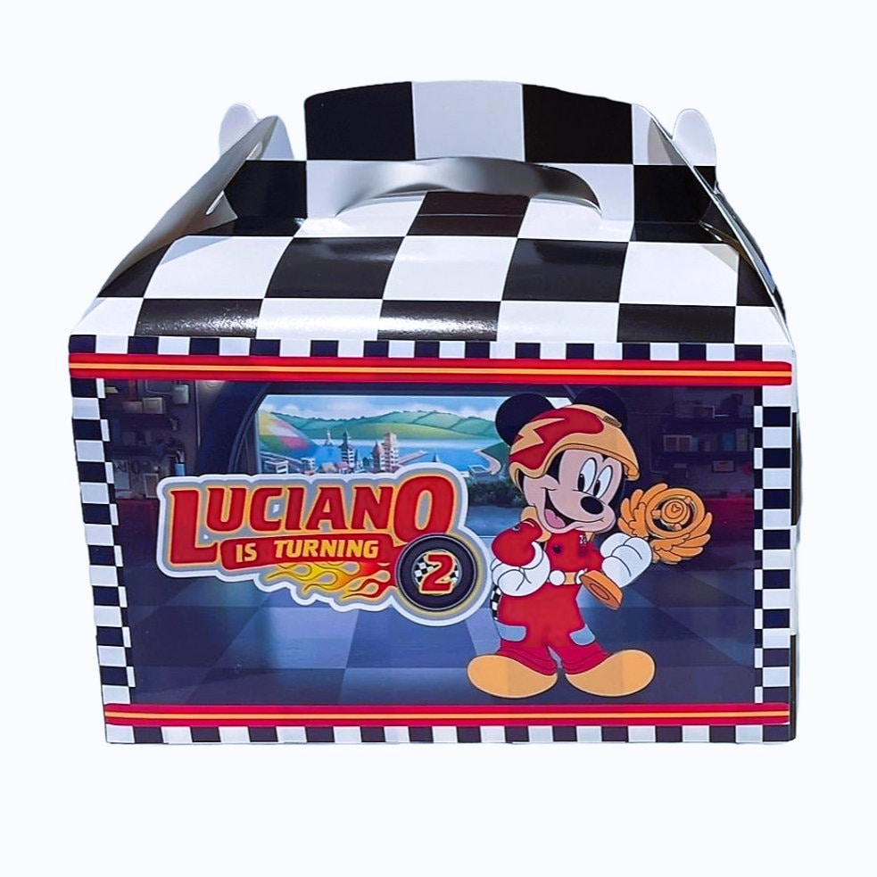 Mickey Roadster Racers Favor Box/mickey Mouse Box/personalized Mickey ...
