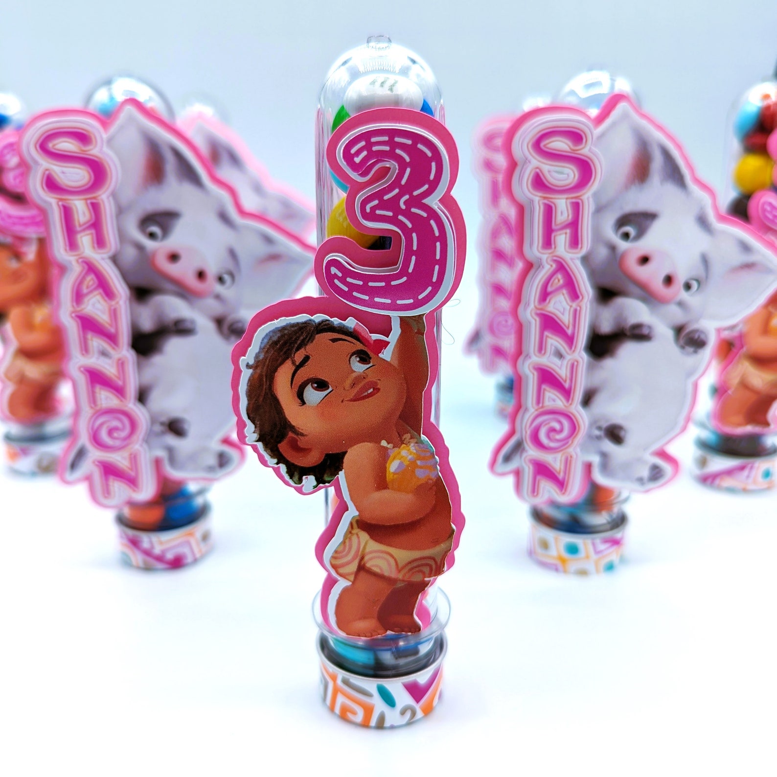 Moana Candy Tube/baby Moana Birthday Party Supplies/candy Tube/moana ...