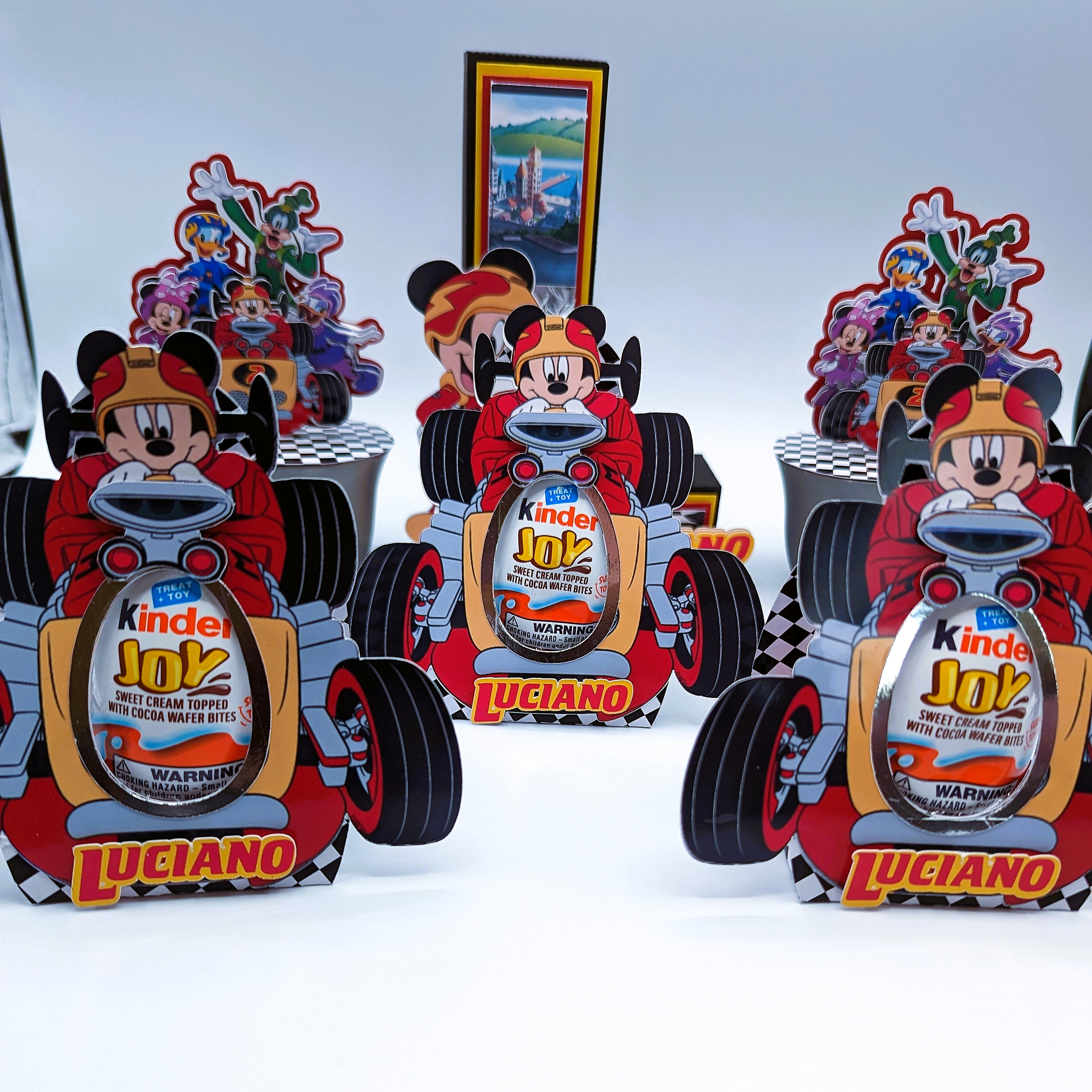 Mickey Roadster Racers Kinder Egg Box/mickey Party Decorations ...
