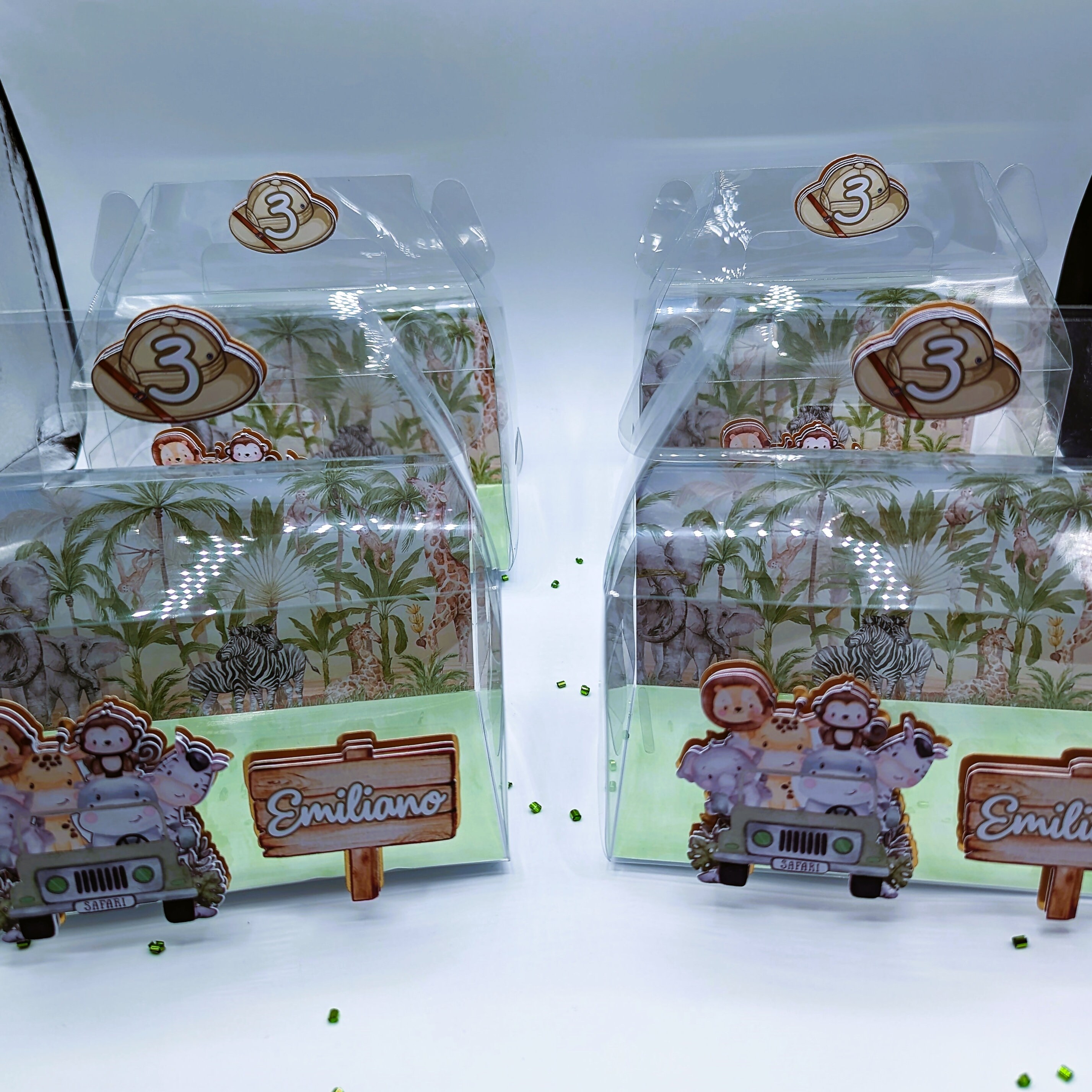 Baby Safari Favor Box/baby Safari/personalized Safari Gable - Etsy