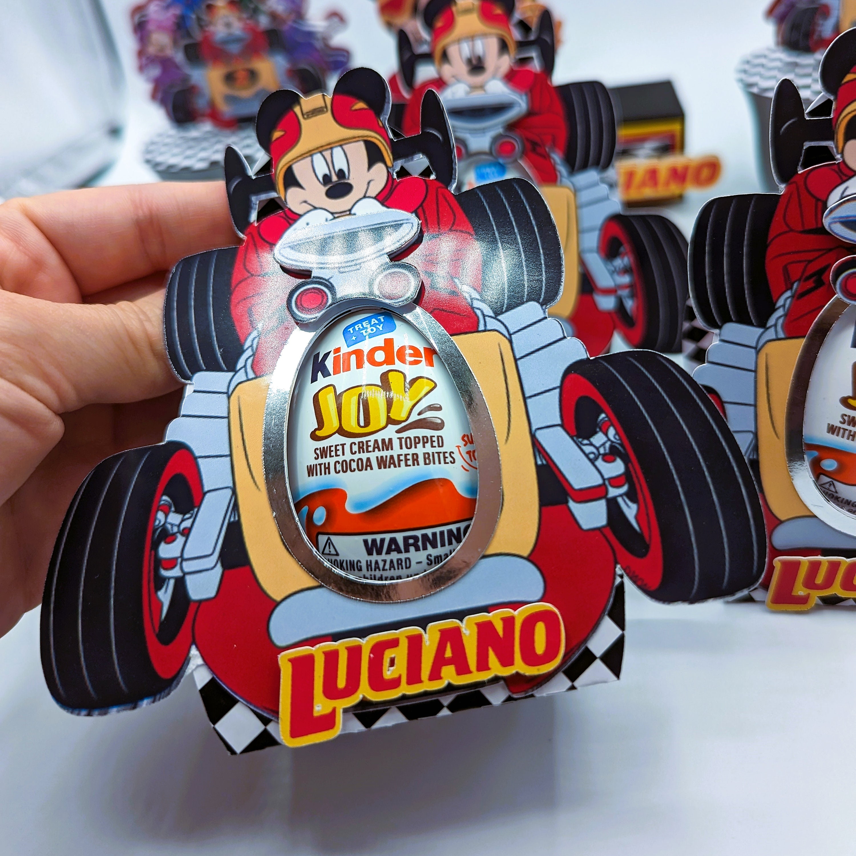 Mickey Roadster Racers Kinder Egg Box/mickey Party Decorations ...