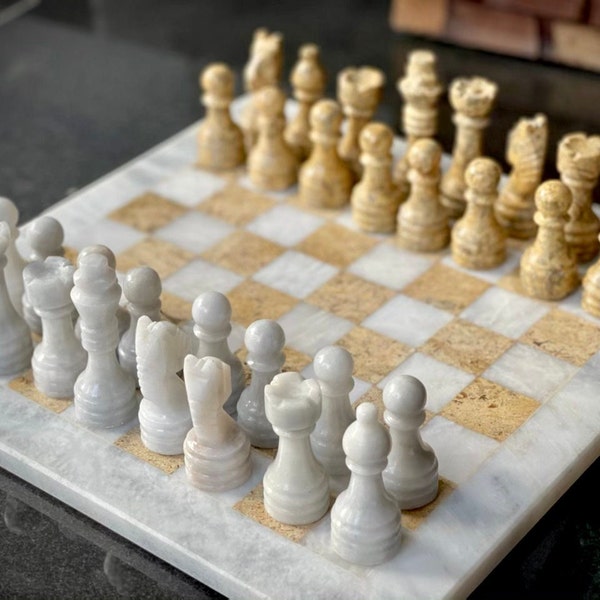 Stone Chess Set - Etsy