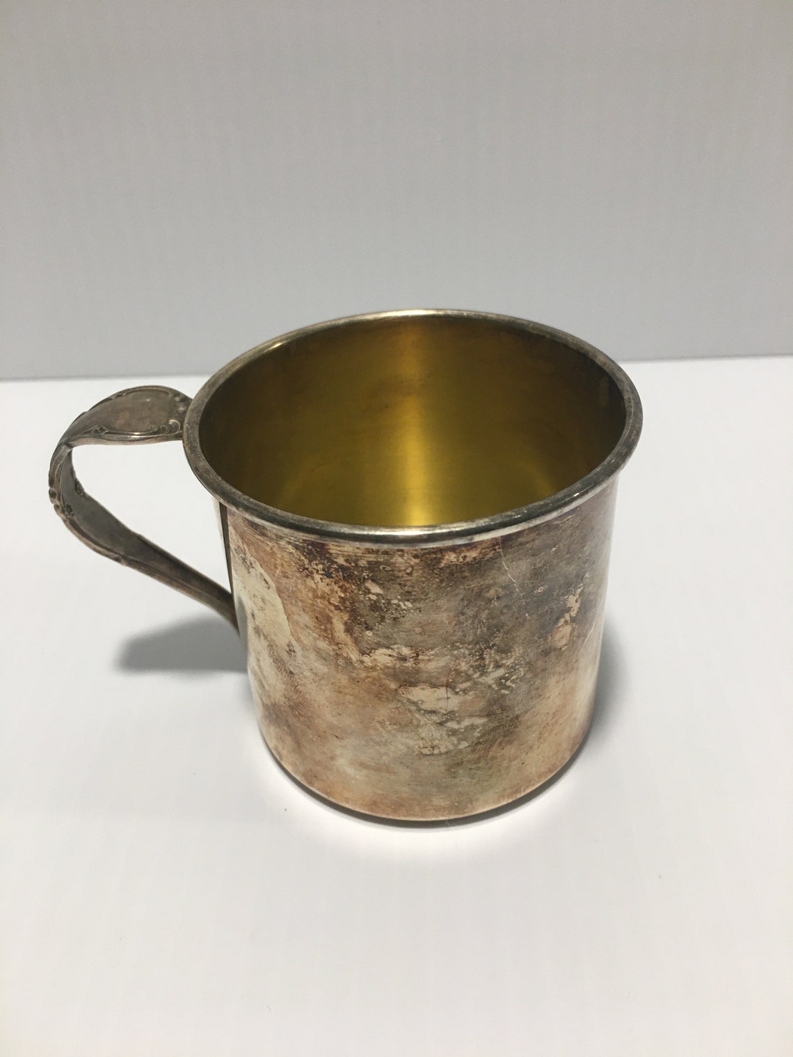 Vintage ONEIDA Silver Plate Baby Cup - Etsy