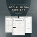 Editable Content Planner Template, Social Media Tracker, Content ...