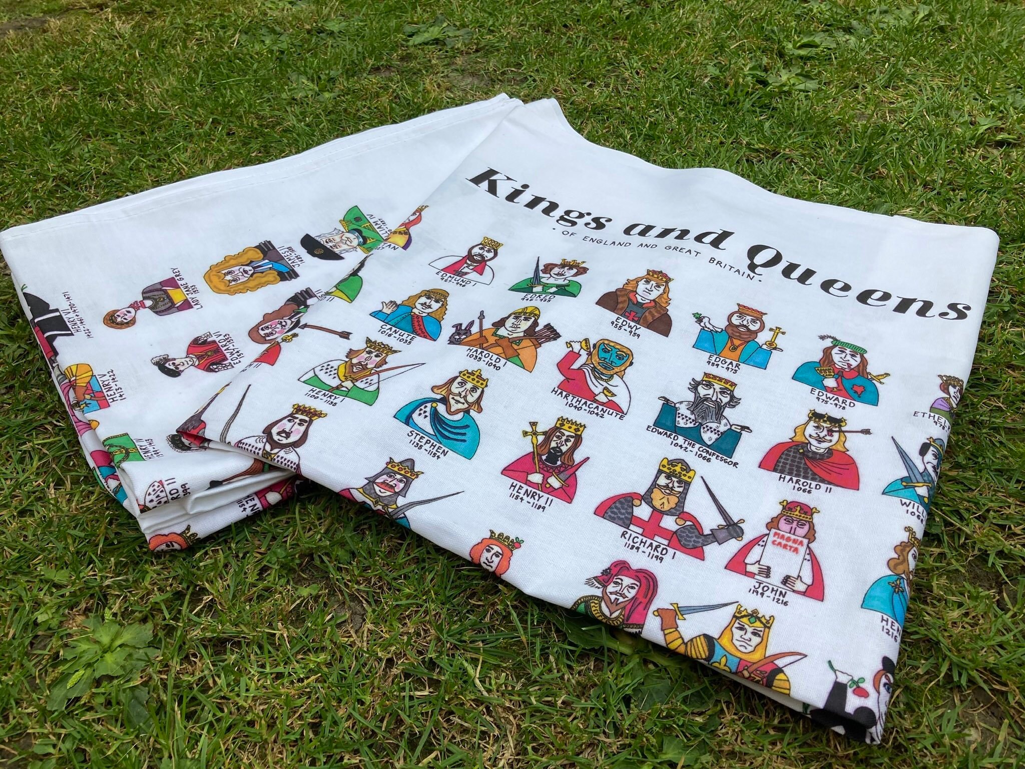 Kings and Queens of England and Great Britain - Tea Towel - Etsy