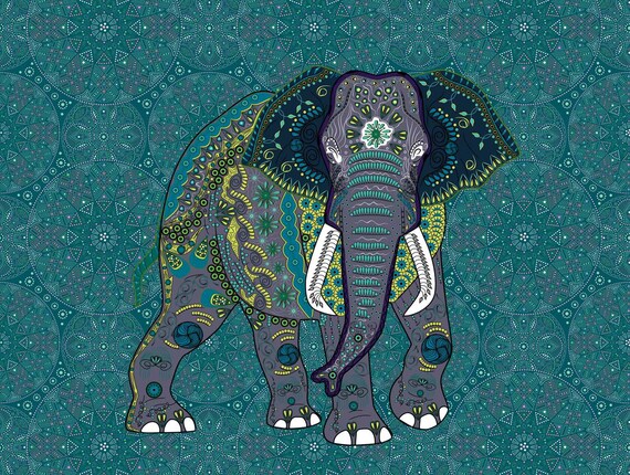 Elephant Design Wallpaper
