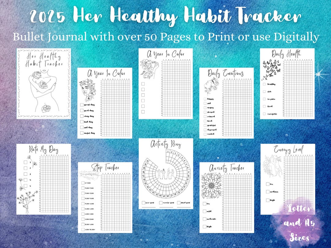 The Her Healthy Habit Tracker - Etsy