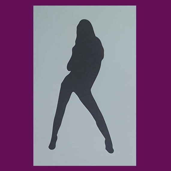 Stencil Woman Sexy Silhouette Stencil Diy Crafts For Wall Etsy Uk