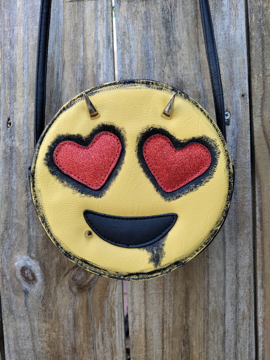 Goth Smiley Face Small Purse - Etsy