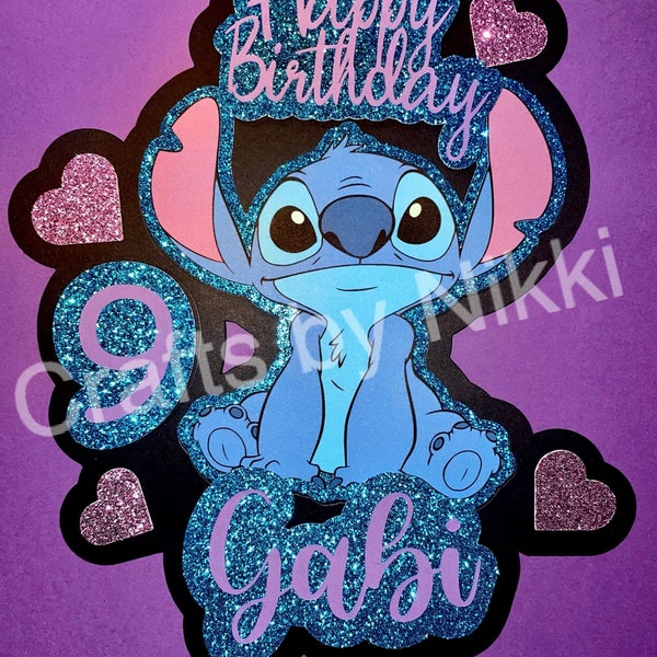 Lilo and Stitch Cake Topper Printable - Etsy