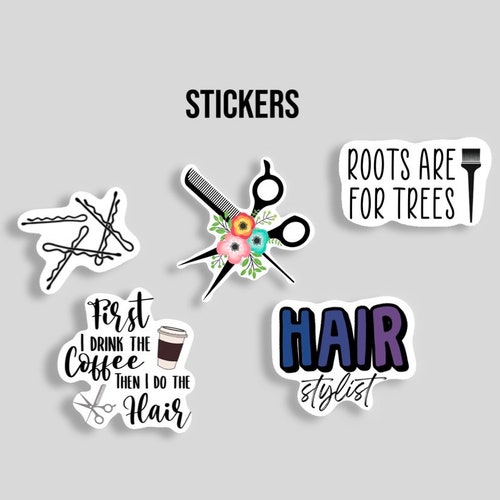 Hair Stylist Sticker Cosmotologist Laptop Sticker - Etsy