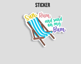 Sun Bum Sticker - Etsy