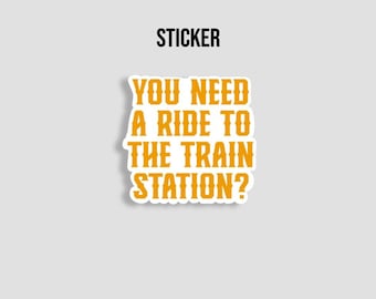 Train Station Sticker - Etsy