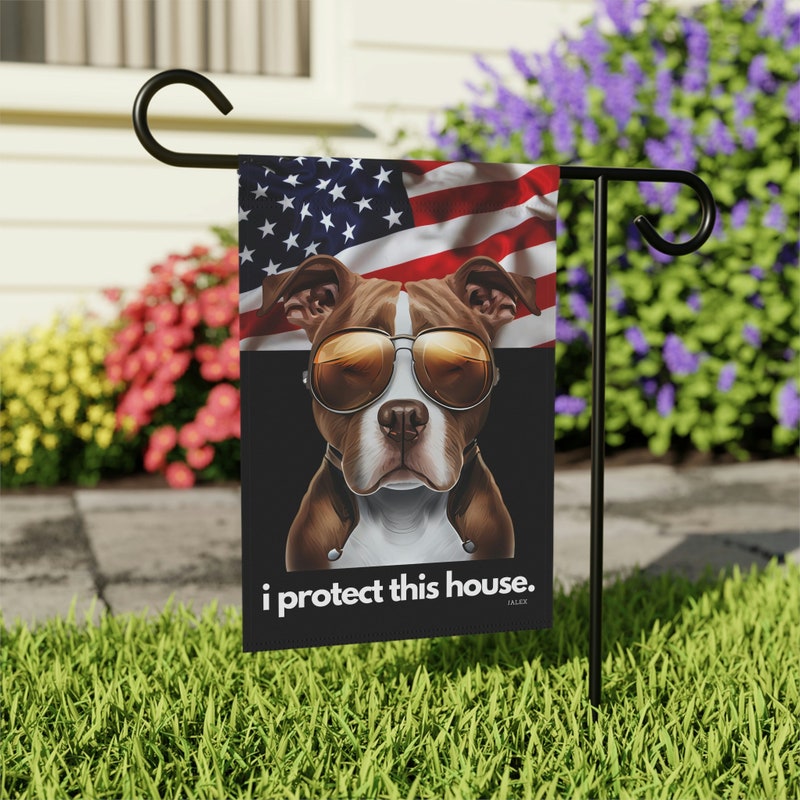 Pit Bull Garden Flag - Etsy