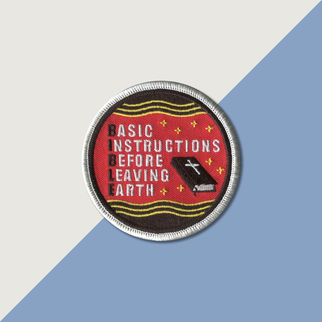 Bible Patch | Punk Patch | Christian Patch | Sew on | Embroidery ...