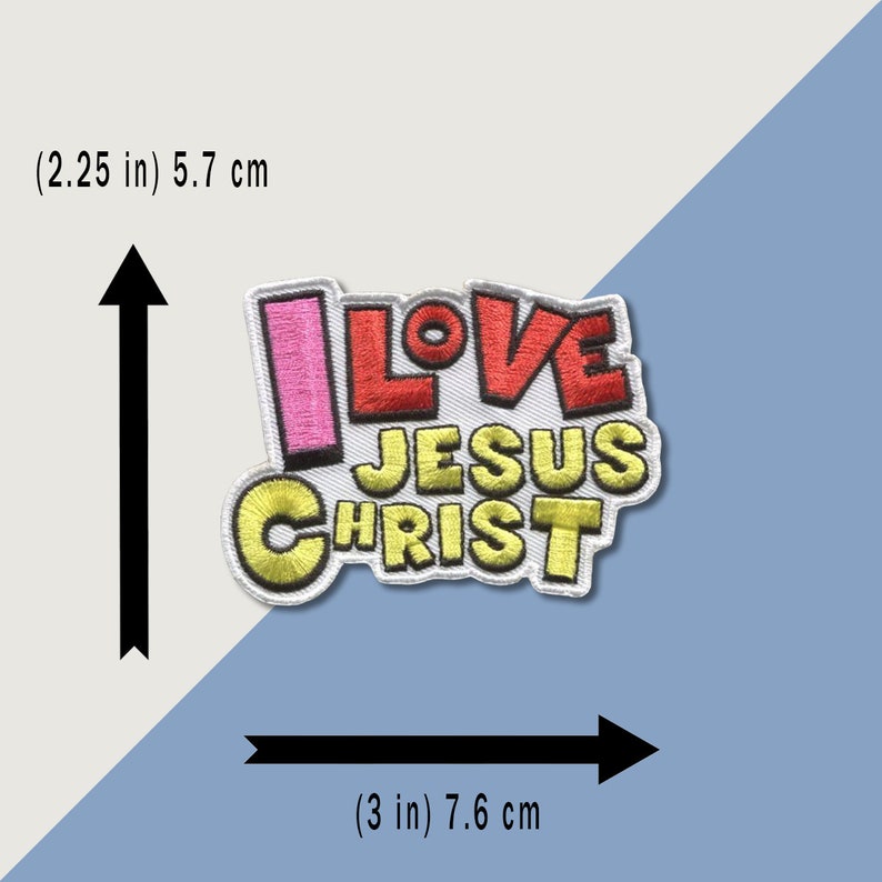 I Love Jesus Patch | Punk Patch | Christian Patch | Sew on | Embroidery ...