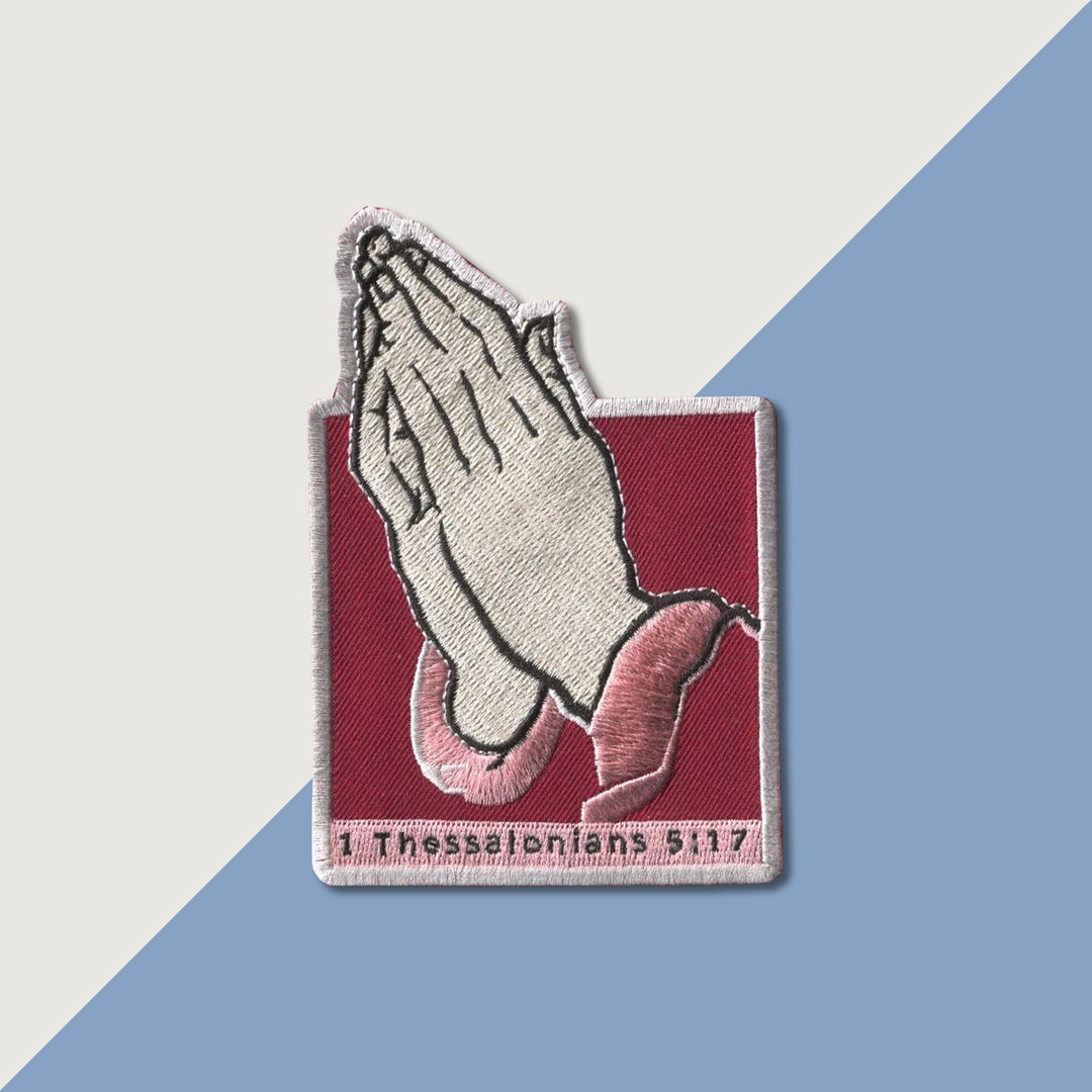 Praying Hands Patch | Punk Patch | Christian Patch | Sew on ...