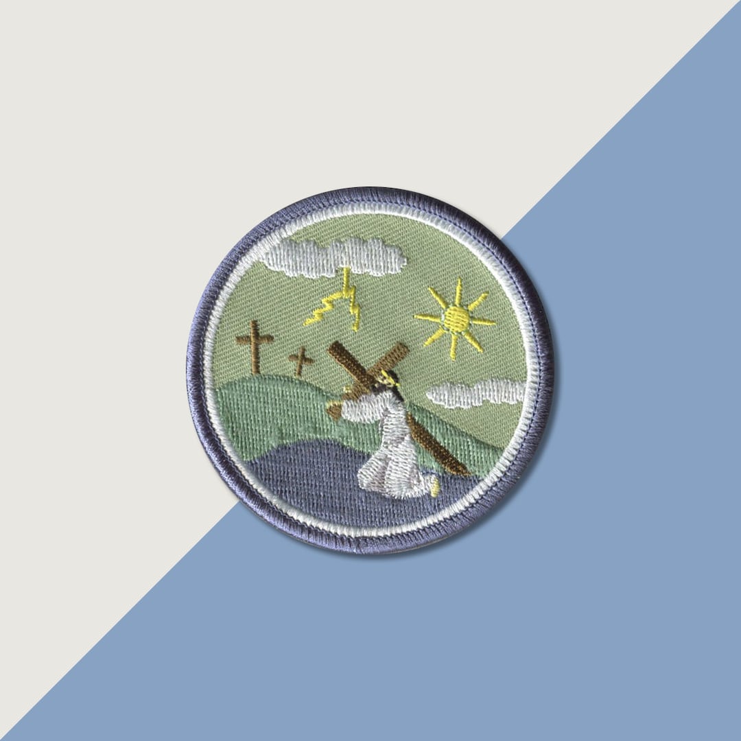 Calvary Patch | Punk Patch | Christian Patch | Sew on | Embroidery ...