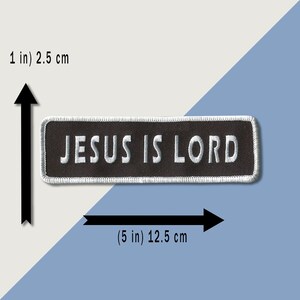 Jesus is Lord Patch Punk Patch Christian Patch Sew on Embroidery ...