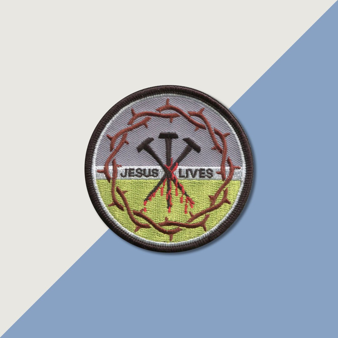 Jesus Lives Patch | Punk Patch | Christian Patch | Sew on | Embroidery ...