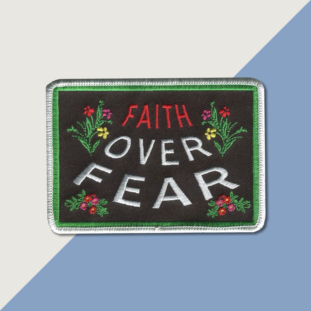 Faith Over Fear Patch | Punk Patch | Christian Patch | Sew on ...