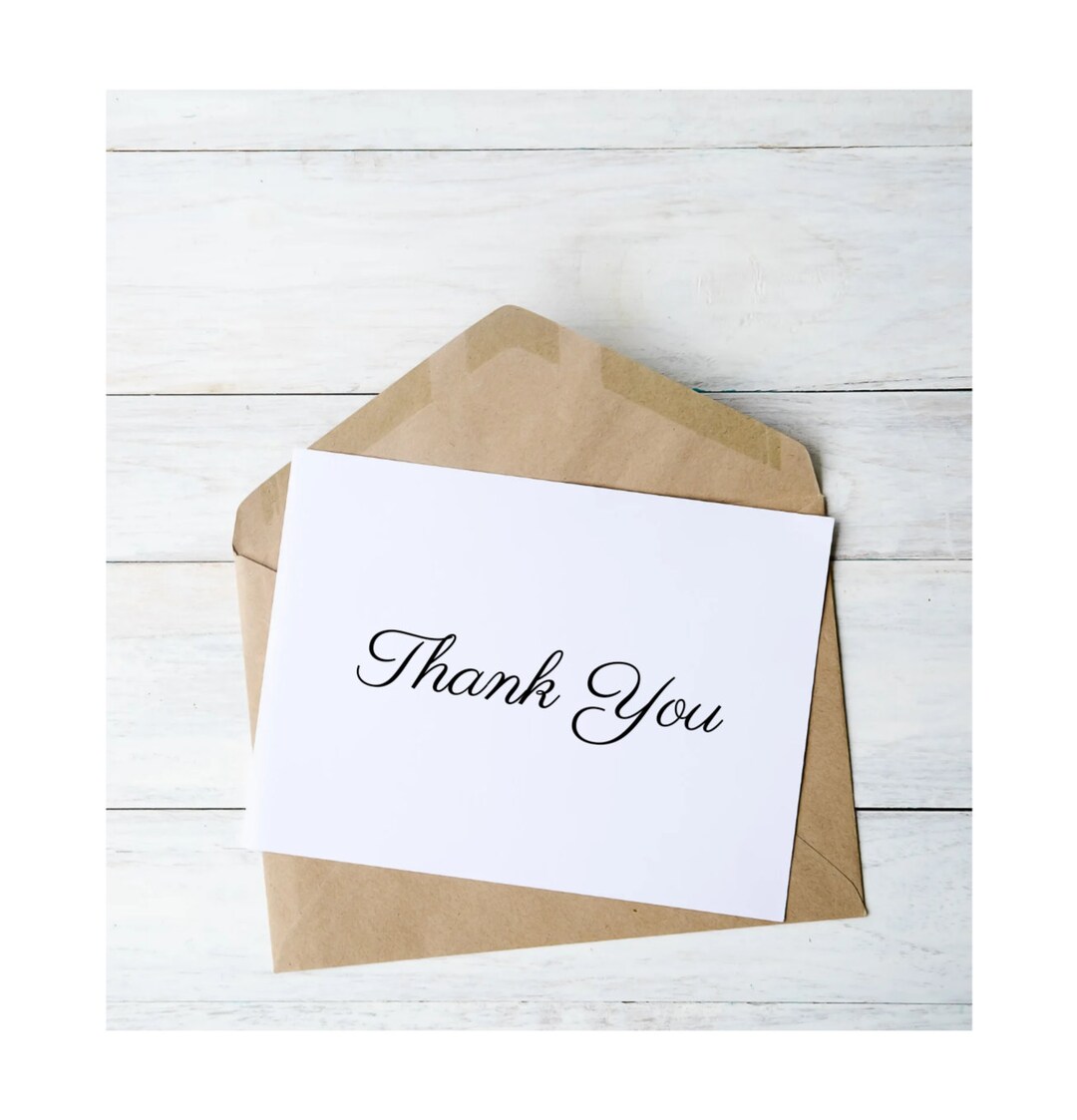 Printable, Editable Thank You Card Thank You Card Template - Etsy