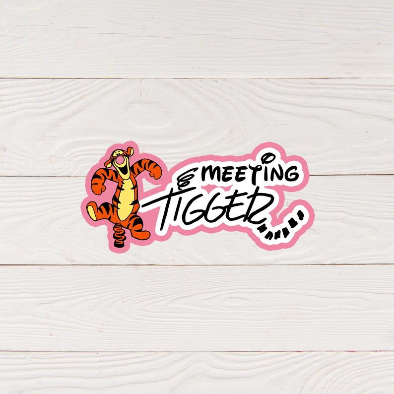 SVG File | Meet Tigger Svg | Scrapbook Title Svg | Cut File | Die Cut ...